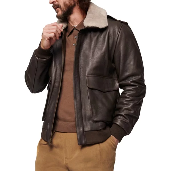 A2 Aviator Jacket | A2 Airforce Mens Leather Jacket