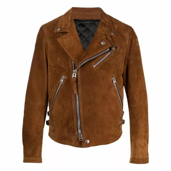 Brown Suede Moto Jacket | Brown Suede Motorcycle Jacket