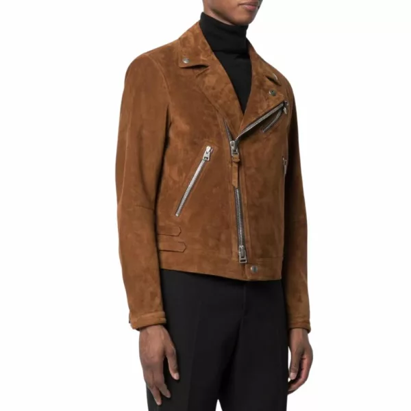 Brown Suede Moto Jacket | Brown Suede Motorcycle Jacket