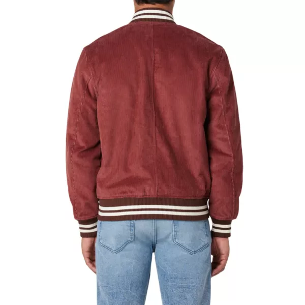 Mens Varsity Red Bomber Jacket | USA Leather Jackets