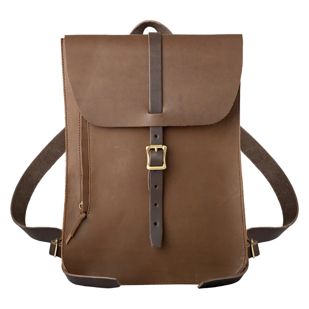 Vintage Style Leather Brown Backpack | Full Gain Leather backpack