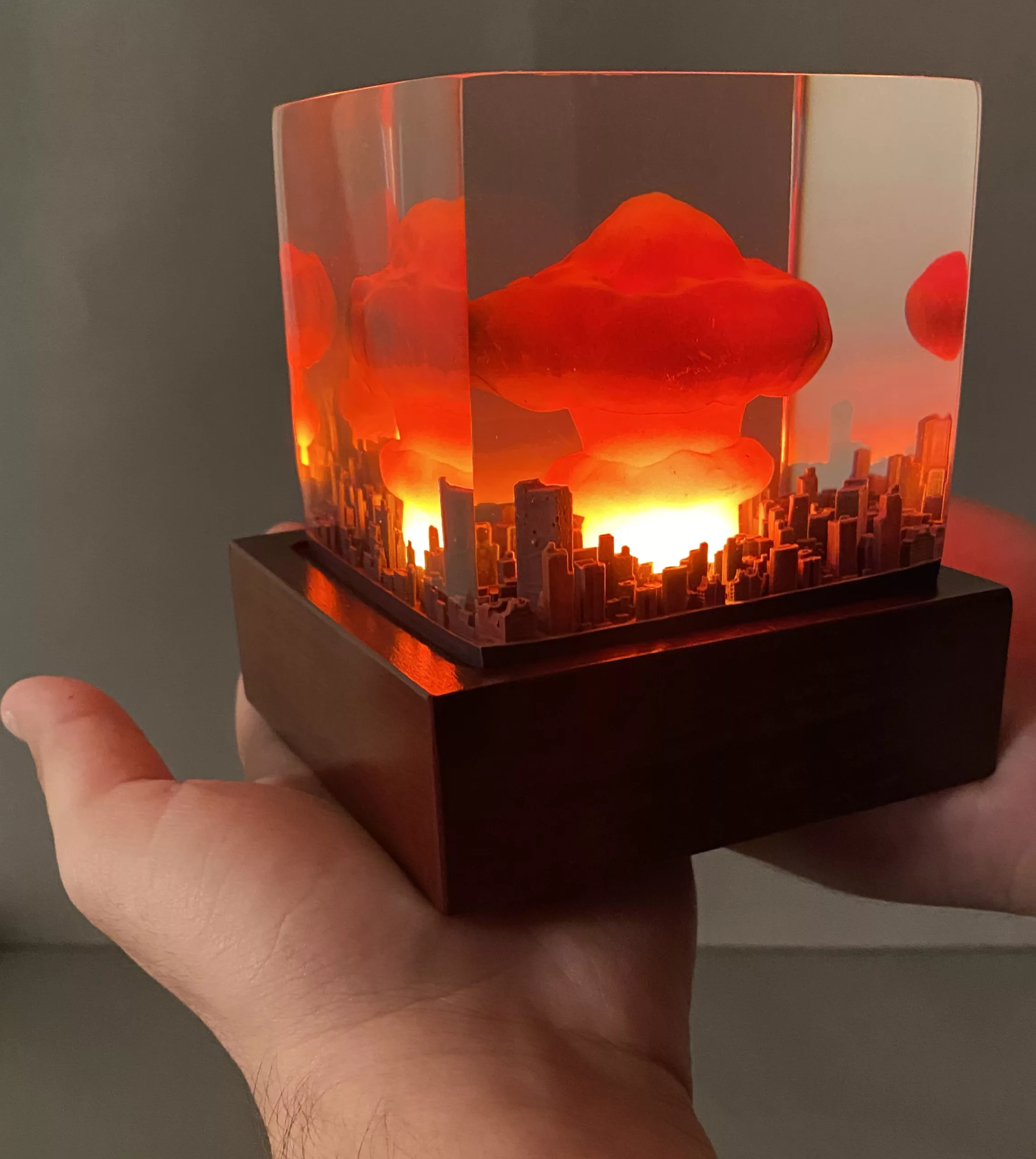 Handmade Epoxy Resin Nuclear Explosion Lamp - Nuclear Lamp