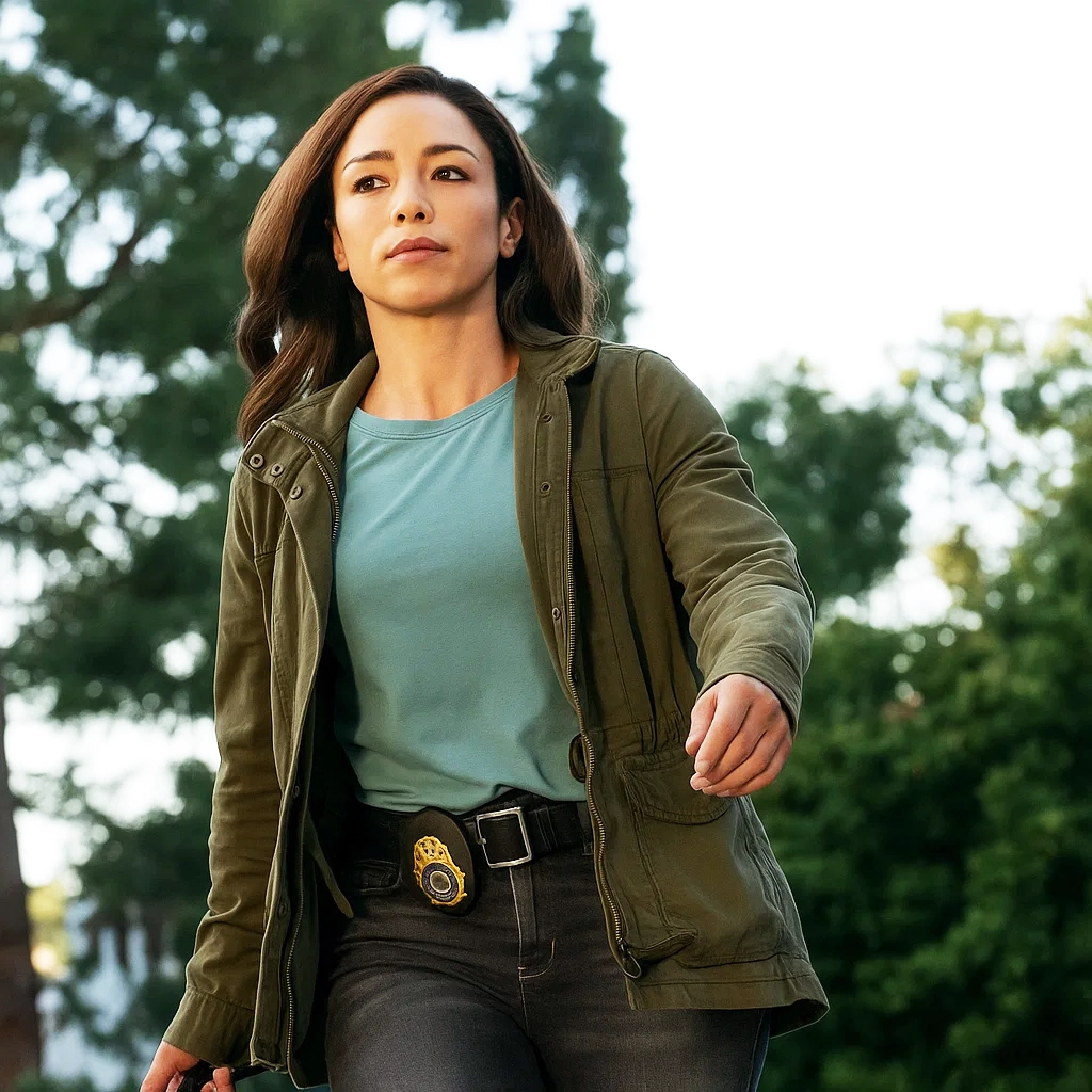 Countdown Amber Oliveras Green Jacket | Jessica Jacket