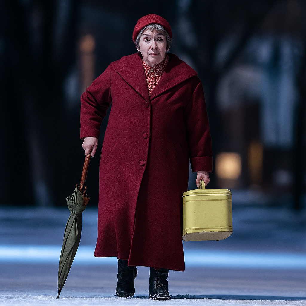 Vicious 2025 Kathryn Hunter Coat | Kathryn Hunter Red Coat