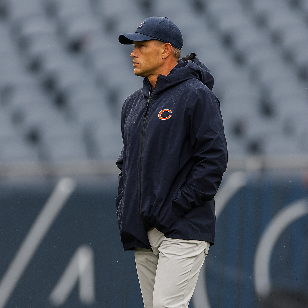 Ben Johnson Chicago Bears Black Jacket | Ben Johnson Jacket