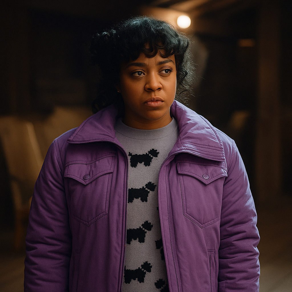 Stranger Things S05 Erica Sinclair Purple Jacket | Shop Now