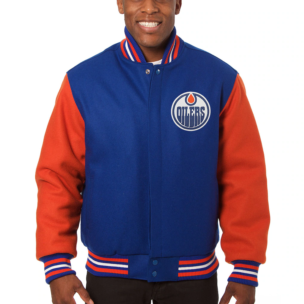 Edmonton Oilers Two Tone Jacket | Edmonton Oilers Jacket
