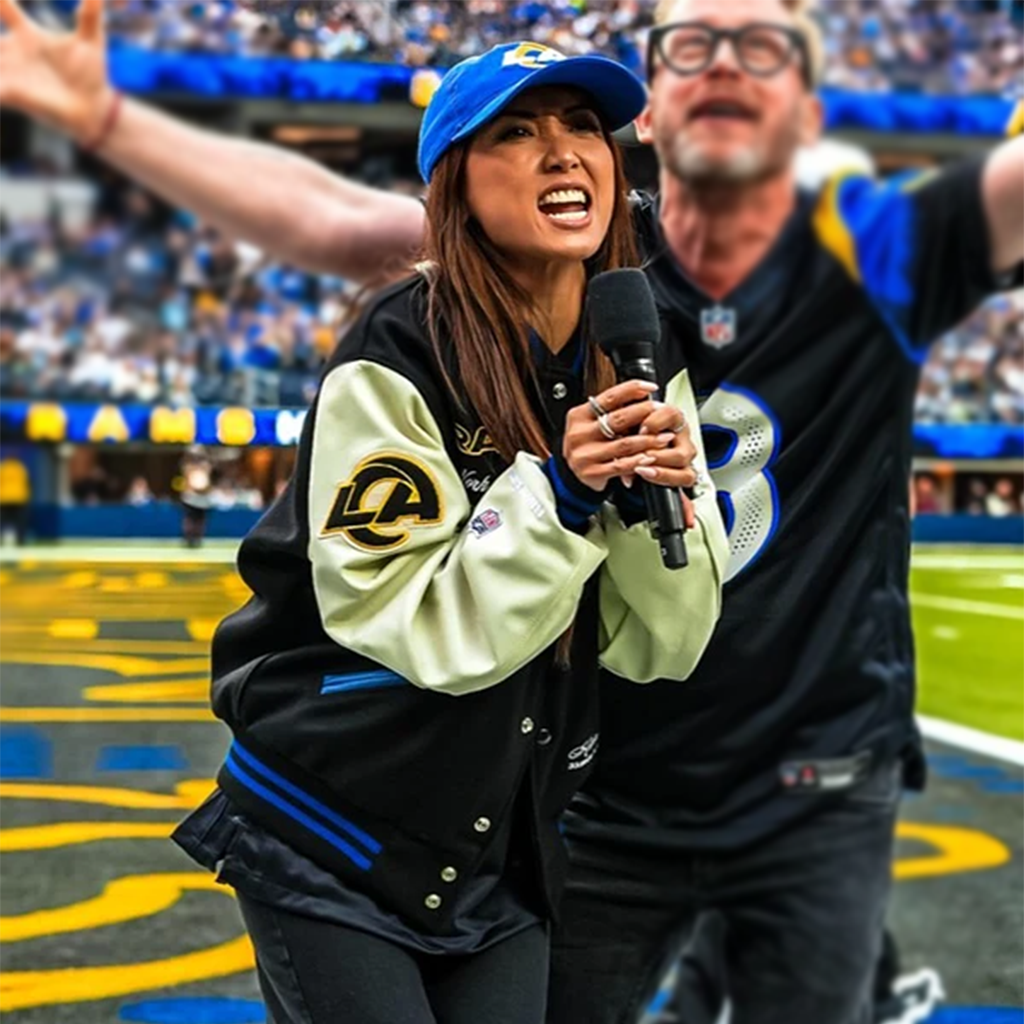 LA Rams Brenda Song Varsity Jacket | Order Now